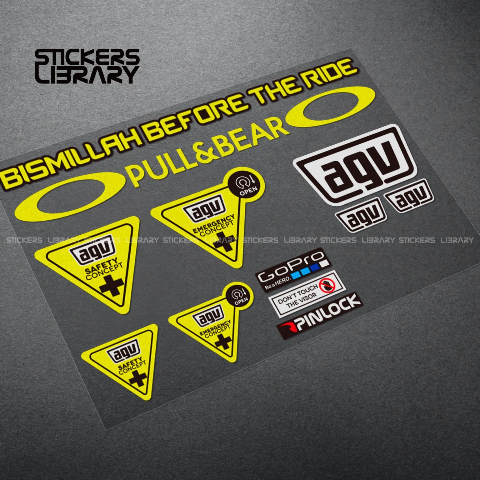 Motorcycle car high quality stickers equipment sponsor decals Vinyl ...