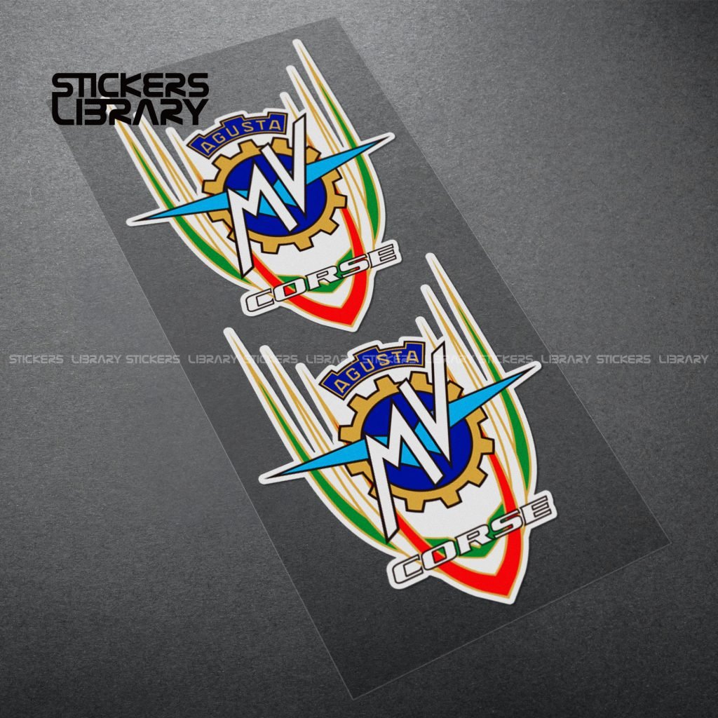 Motorcycle car high quality stickers agusta 75th anniversary decals ...