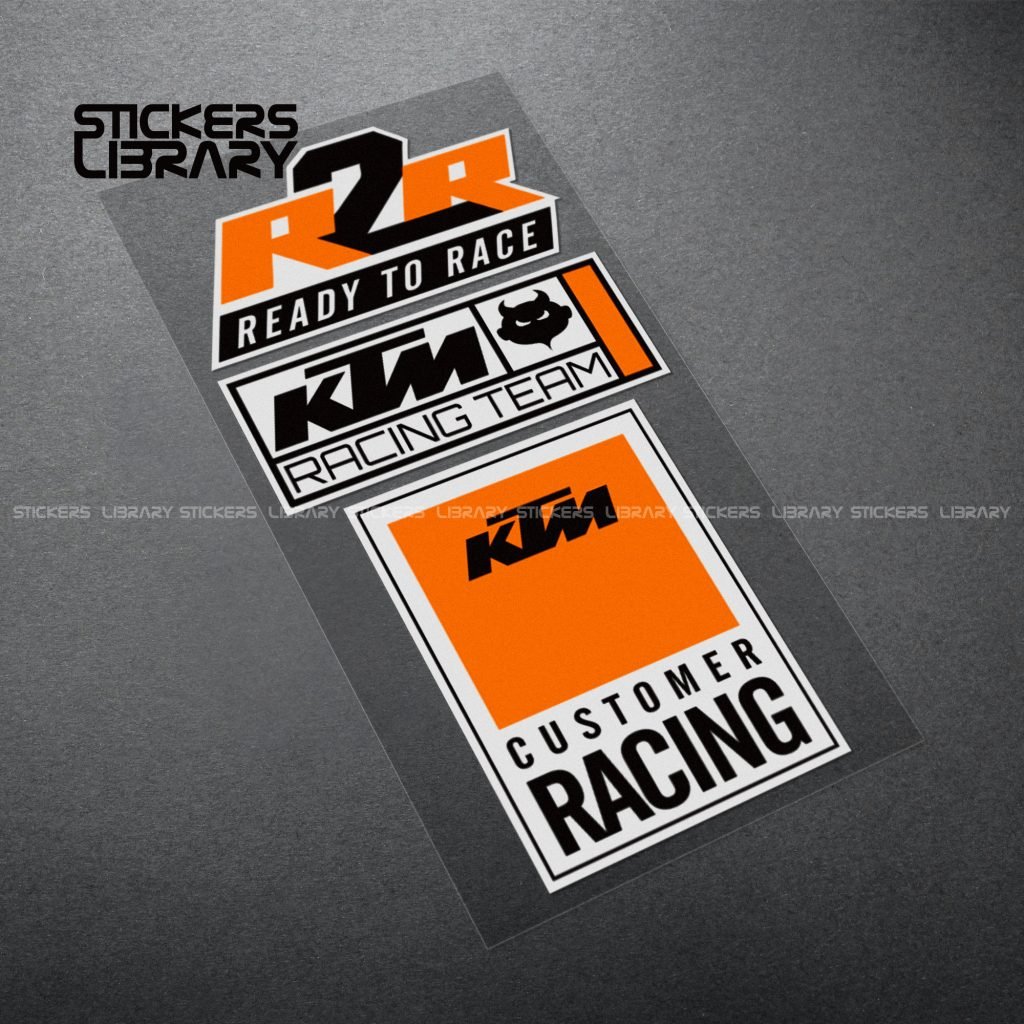 Motorcycle car high quality stickers ktm ready to race decals Vinyl ...
