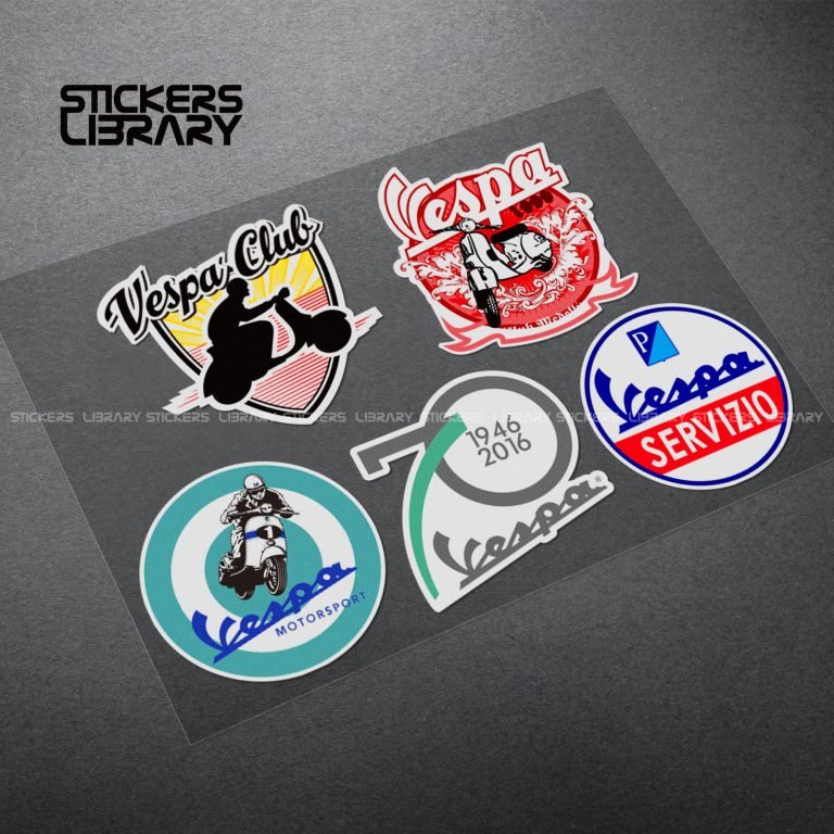 Motorcycle car high quality stickers piaggio vespa decals Vinyl ...