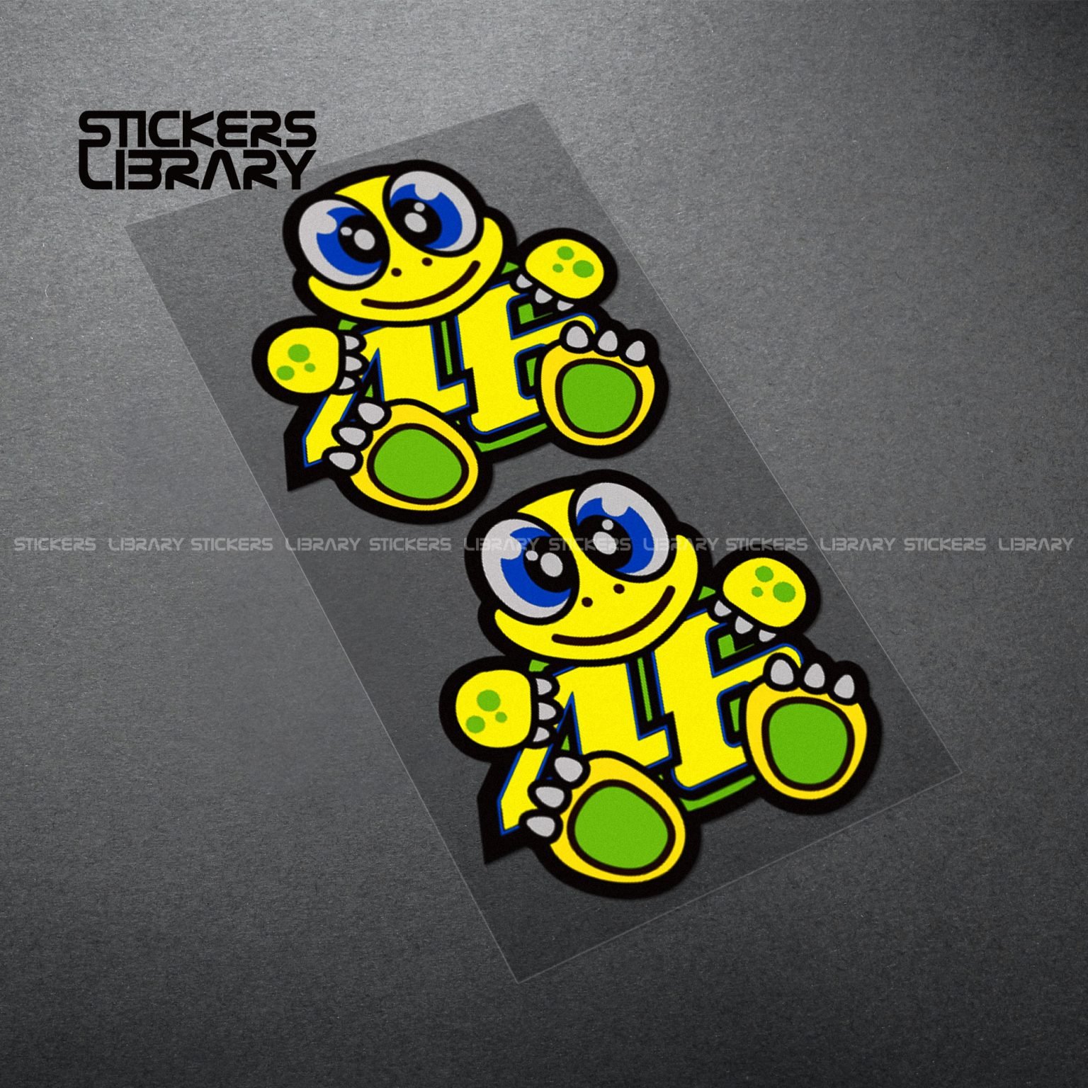 Motorcycle car high quality stickers VR 46 rossi turtle decals Vinyl ...